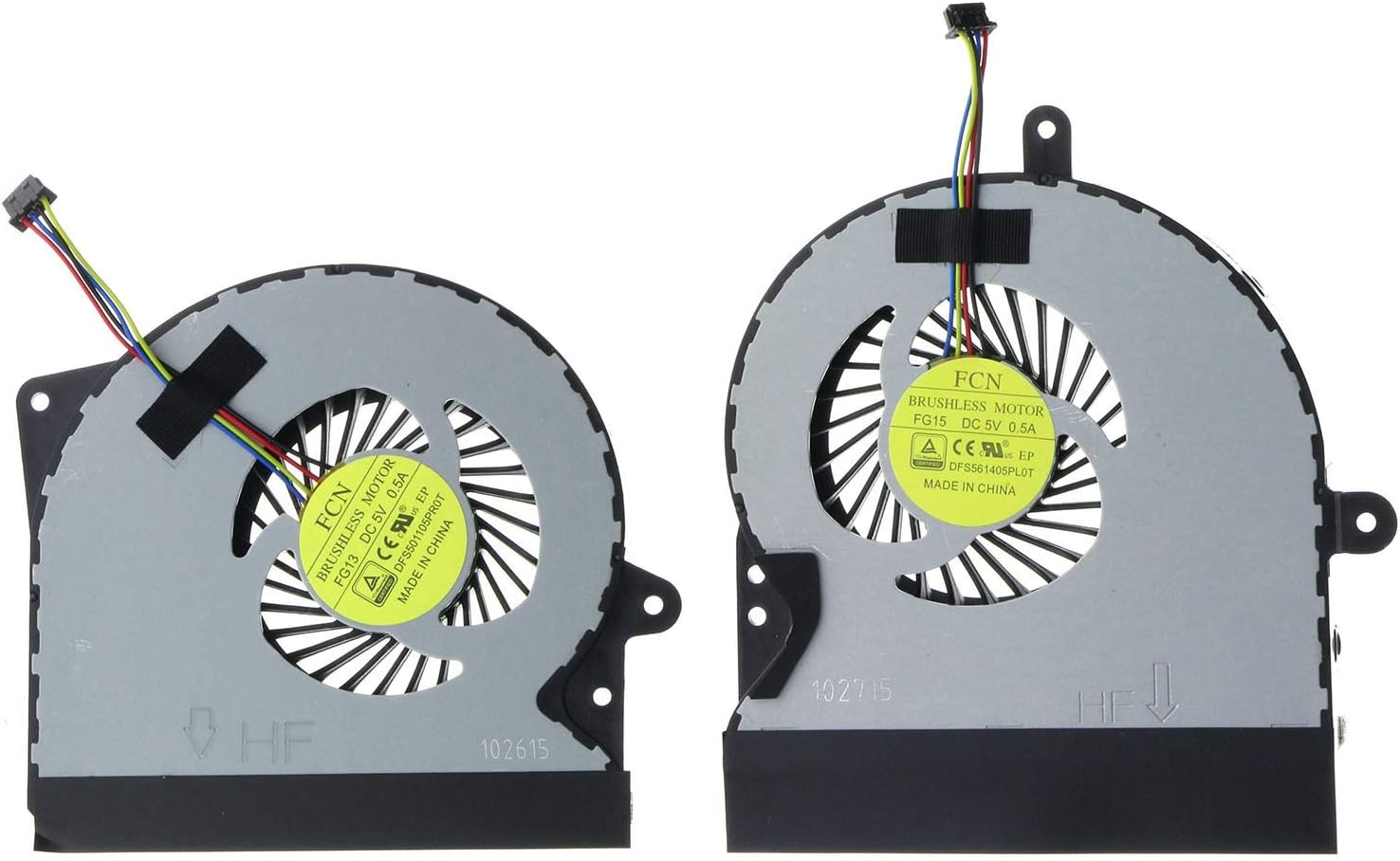 ASUS CPU GPU Cooling Fans for ROG G751J G751JL G751JM G751JT G751JY ...