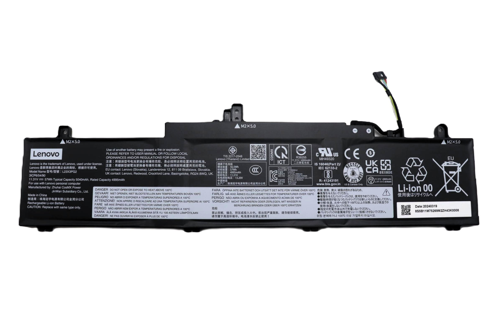 Lenovo Battery for ThinkPad E14 Gen 6 E16 Gen 2 L23X3PG2 L23B3PG2 New ...