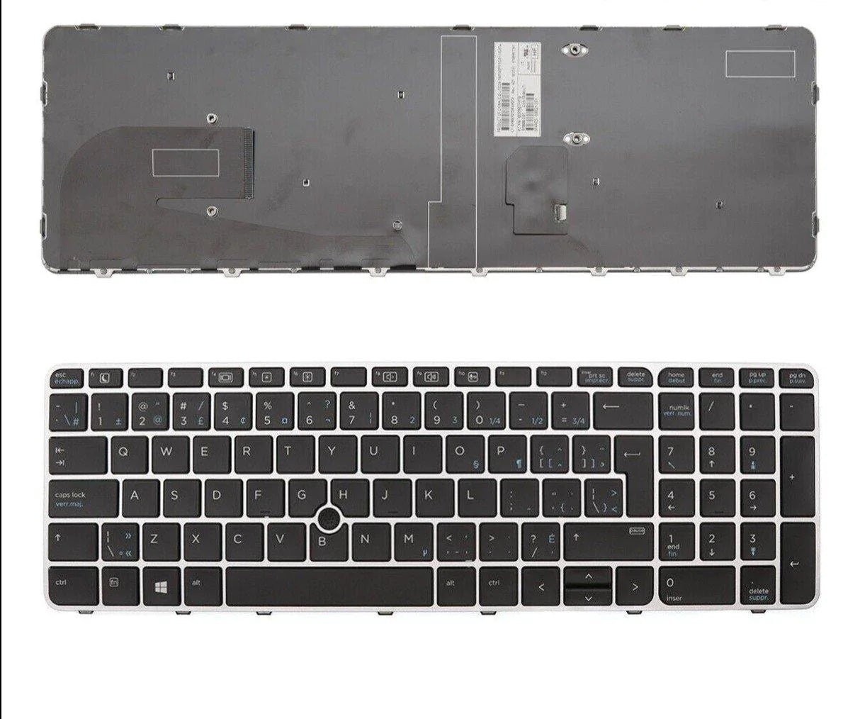 HP New CA Keyboard EliteBook 755 850 G3 G4 ZBook 15u G3 G4 836621-DB1 ...