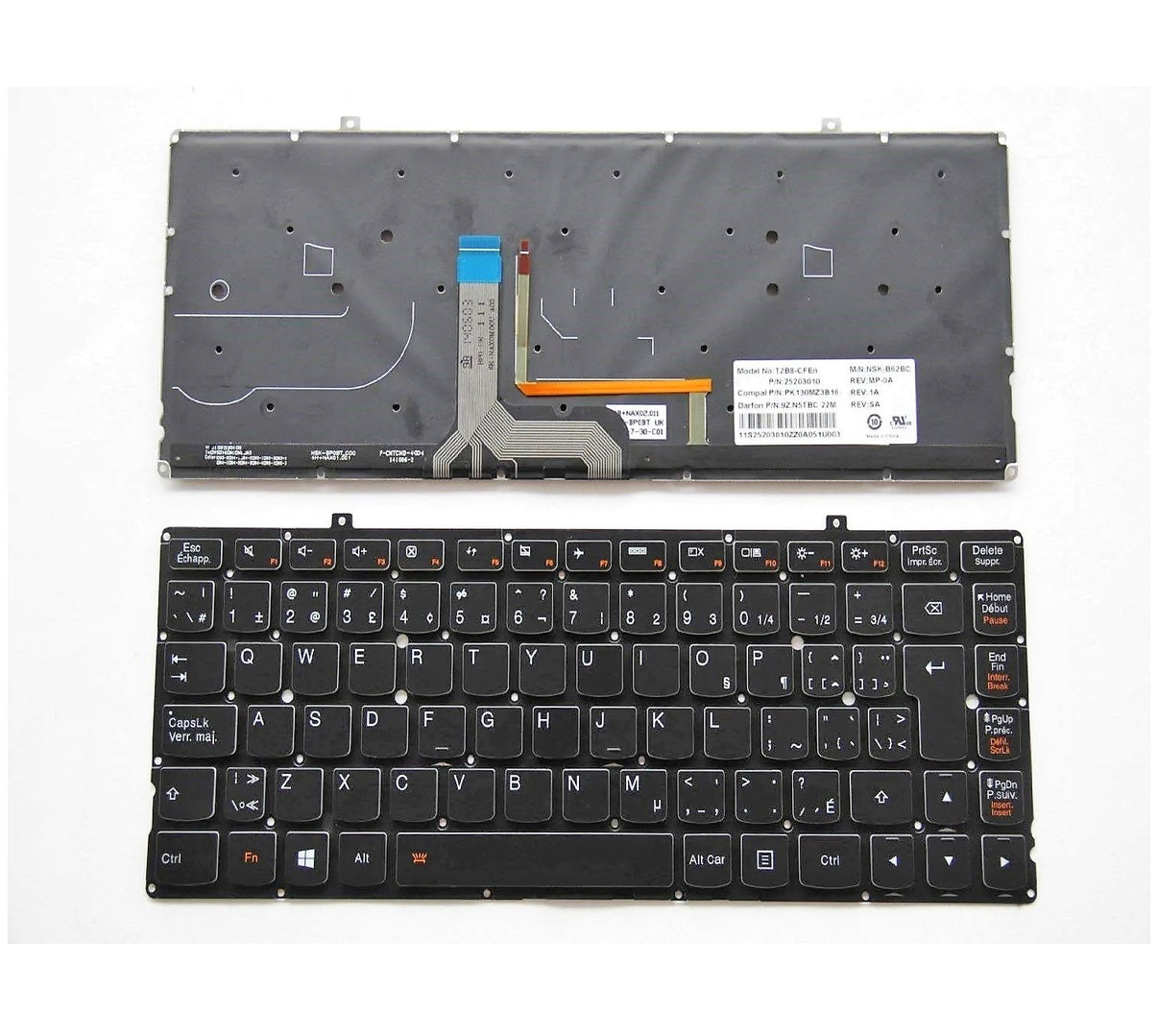 Lenovo Keyboard Canadian CA BL IdeaPad Yoga 2 Pro 13 20266 25212826 ...