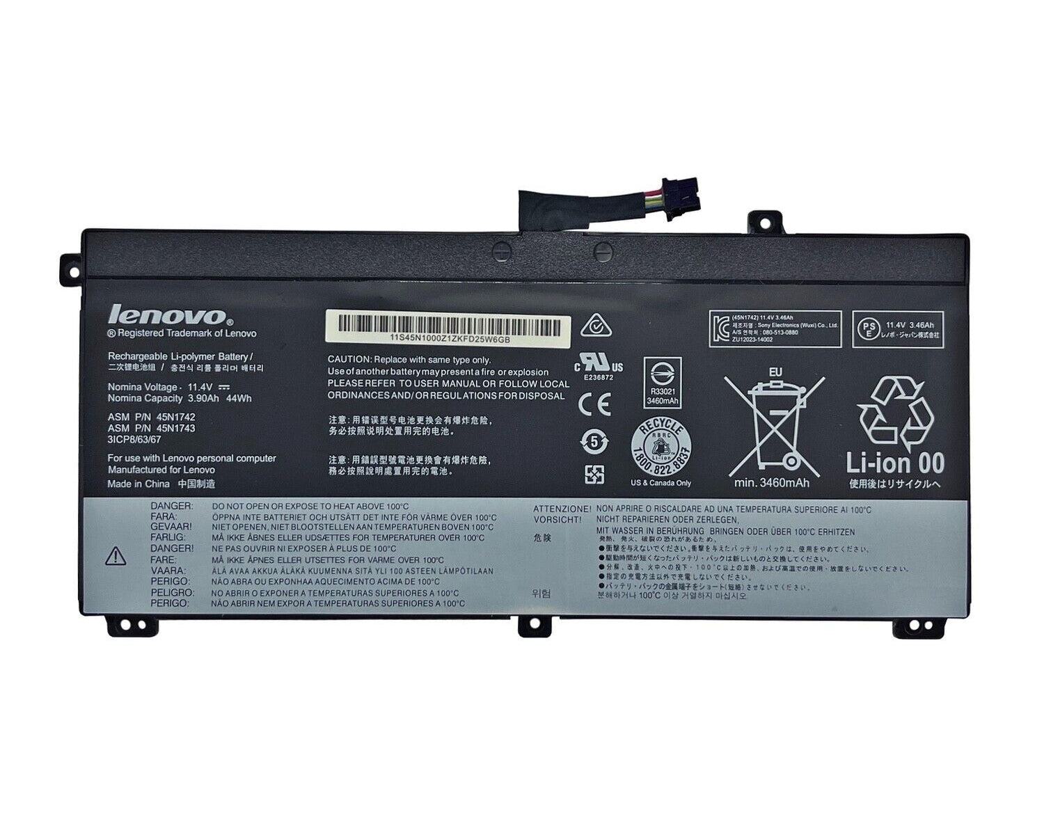 Lenovo Battery for ThinkPad T550 T550s T560 W550 W550s P50s - 45N1742 ...